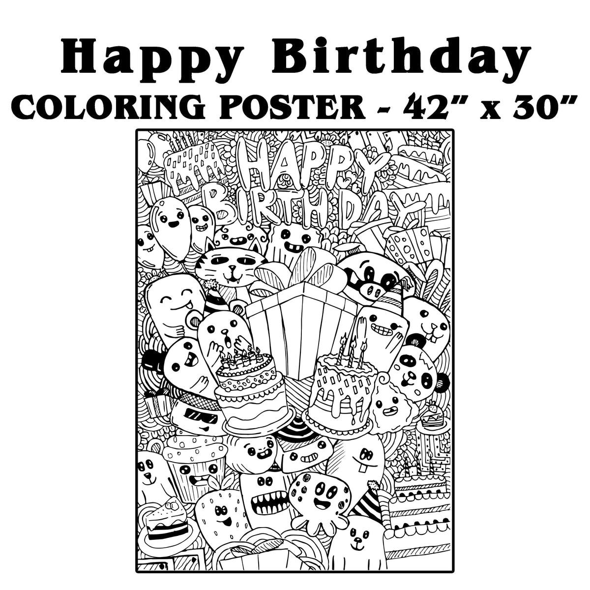 super coloring pages birthday